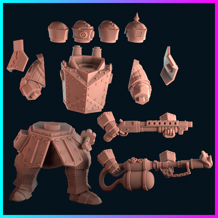 3D Printable The Hollow War - Machine Knight by koolkiwi Miniatures